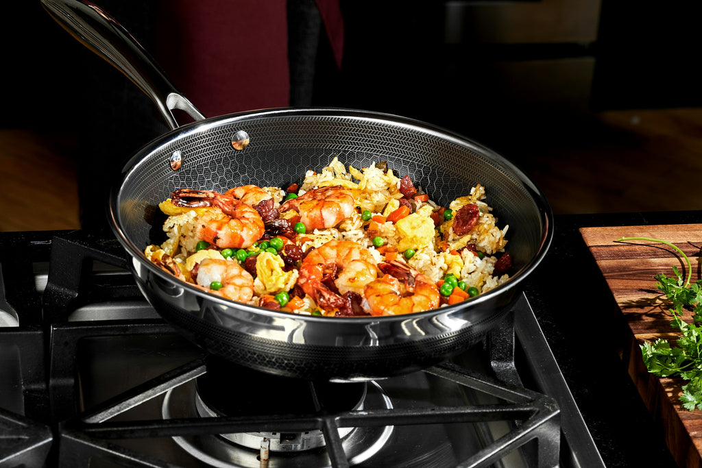 Korean Shrimp Fried Rice with Egg Recipe – HexClad Cookware UK