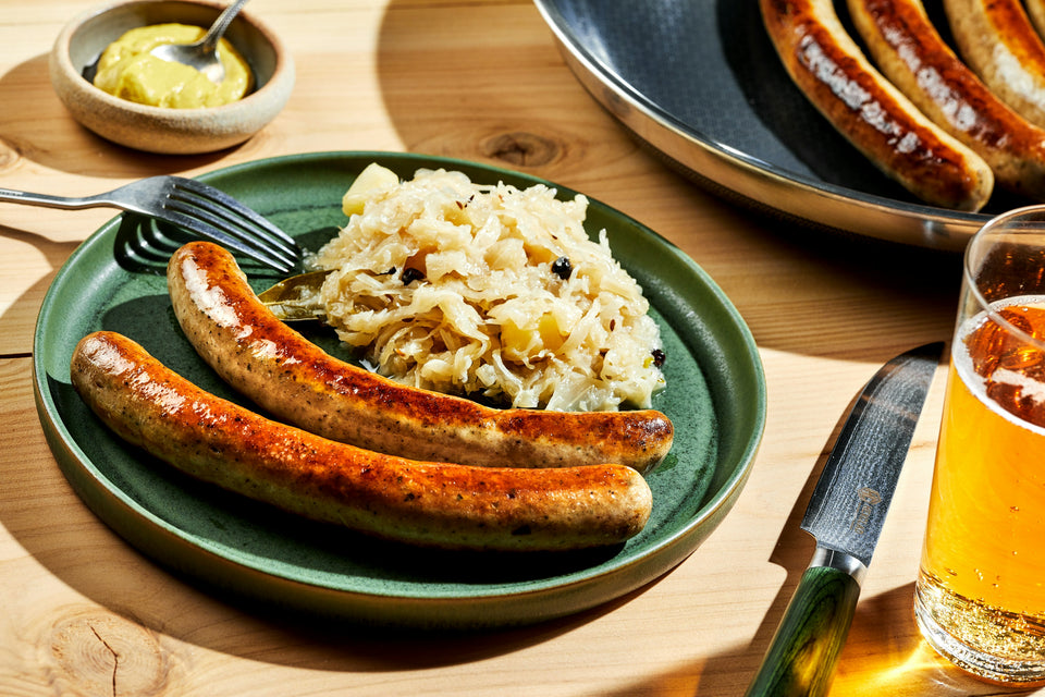 Bratwurst with Sauerkraut – HexClad Cookware UK