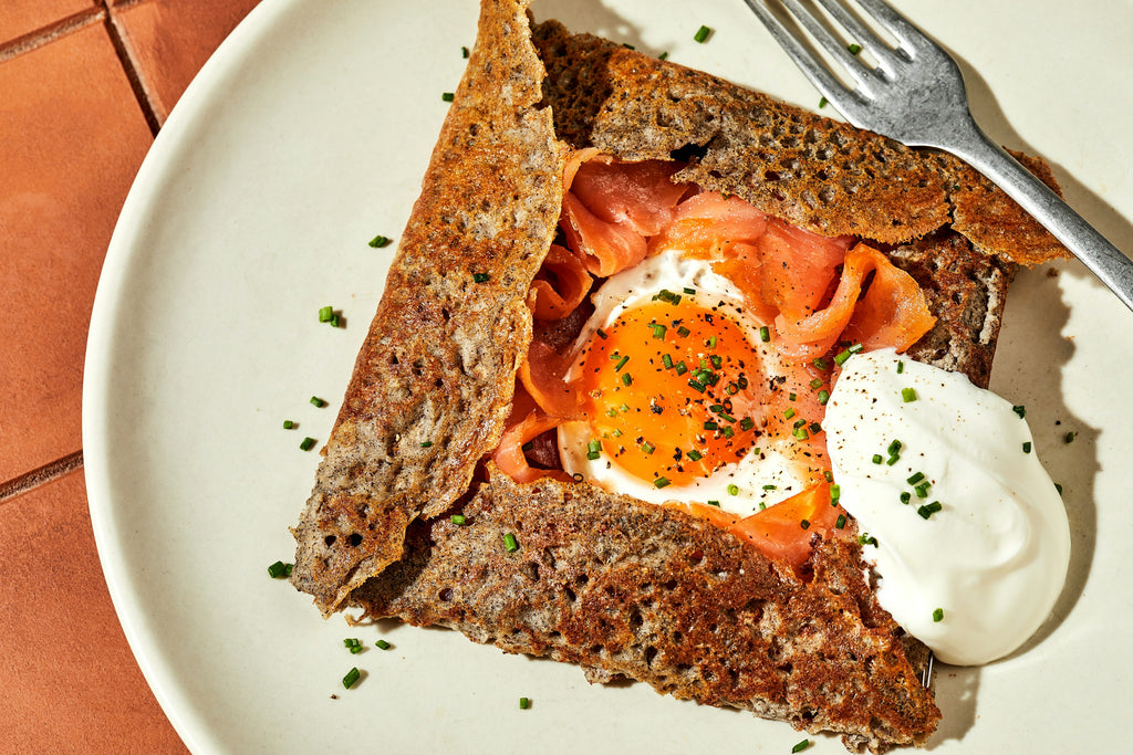 Buckwheat Crepes with Smoked Fish & Sunny-Side-Up Eggs – HexClad ...