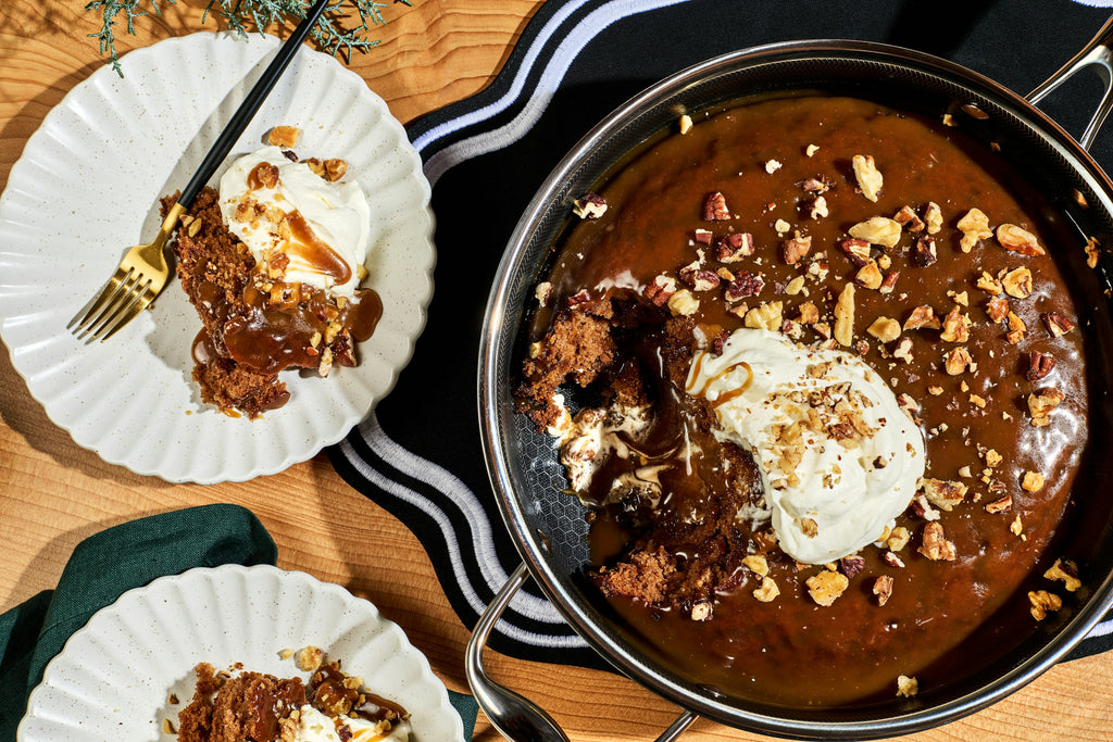 Sticky Toffee Pudding with Spiced-Rum Toffee Sauce – HexClad Cookware UK