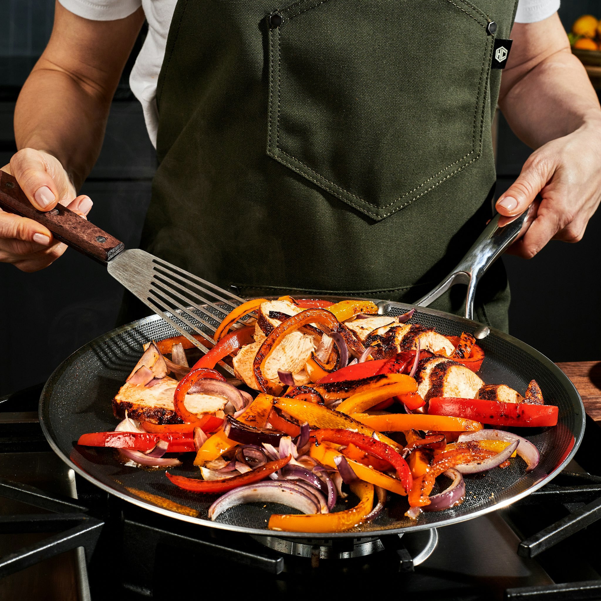 30 cm Stainless Steel Griddle Pan | Clad Stainless Steel by HexClad ...