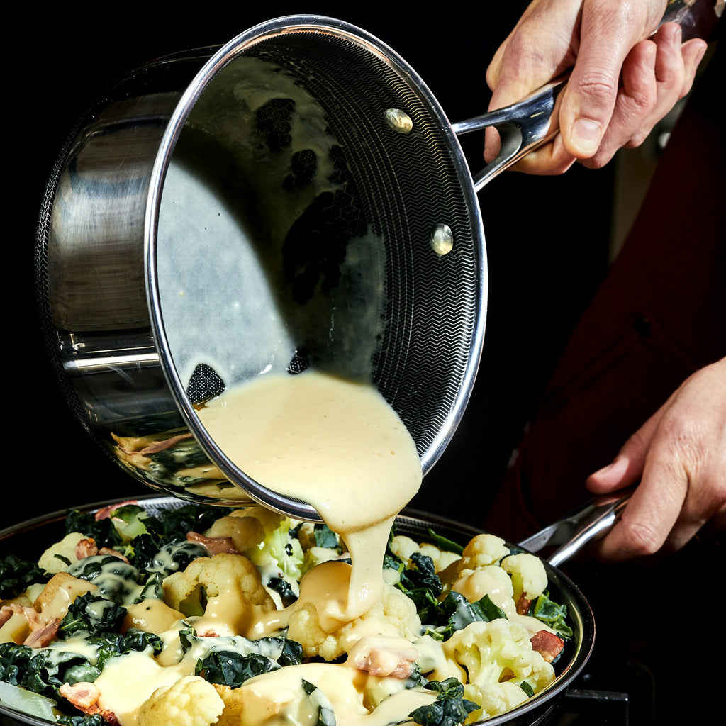 2 Litre Hybrid Pot With Lid – HexClad Cookware UK
