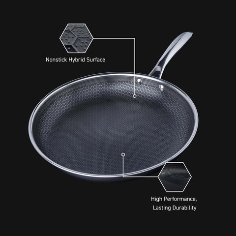 30 cm & 25 cm Hybrid Pan & Lids Set – HexClad Cookware UK