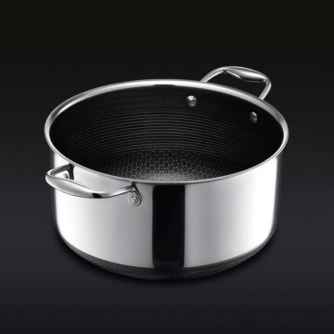 7.5 Litre Hybrid Pot With Lid – HexClad Cookware UK
